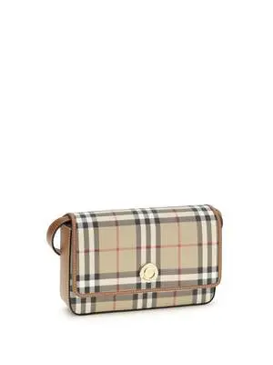 Burberry Hampshire Mini Shoulder Bag - Cream