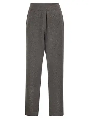 Brunello Cucinelli English Rib Cotton And Viscose Pants - Multicolor