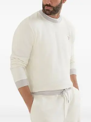 Brunello Cucinelli Logo Cotton Sweatshirt