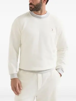 Brunello Cucinelli Logo Cotton Sweatshirt