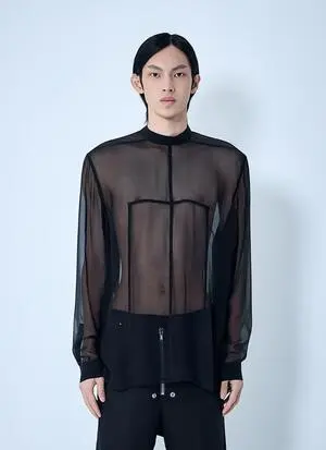 Rick Owens Sheer Panel Shirt