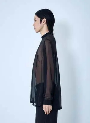Rick Owens Sheer Panel Shirt