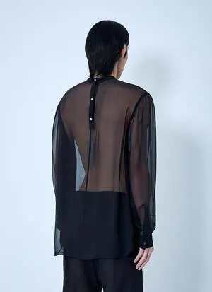 Rick Owens Sheer Panel Shirt