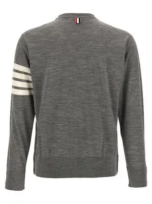 Thom Browne 4-bar Virgin Wool Pullover - Gray
