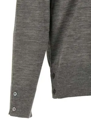 Thom Browne 4-bar Virgin Wool Pullover - Gray