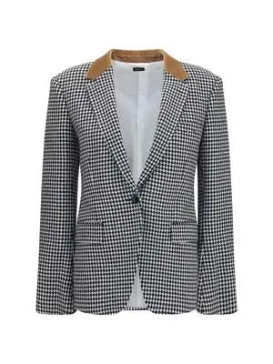 TOM FORD Houndstooth Cashmere Jacket - Multicolor