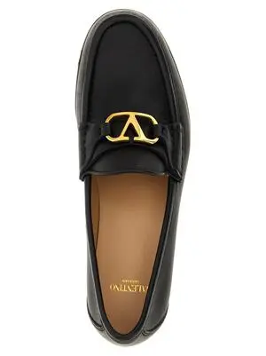 Valentino Garavani Vlogo Signature Loafers - Black