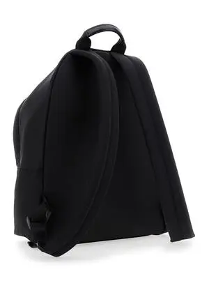 Givenchy Black Backpack With Adjustable Straps And Logo On The Front In Tech Fabric For