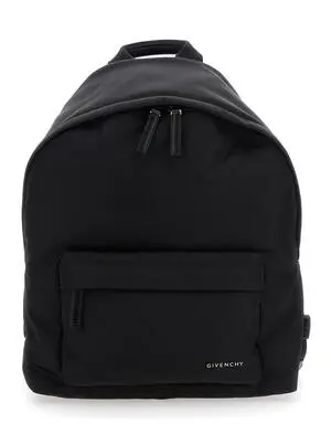 Givenchy Black Backpack With Adjustable Straps And Logo On The Front In Tech Fabric For - Multicolor