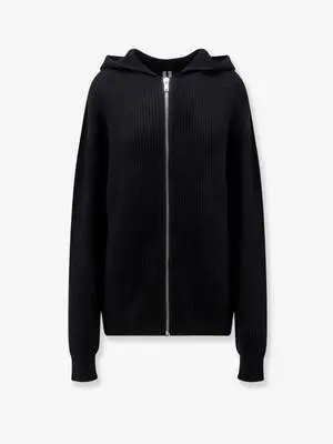 Rick Owens Virgin Wool Sweatshirt - Black