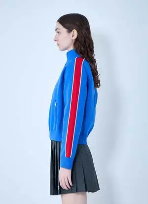Miu Miu Technical Yarn Zipper Sweatshirt