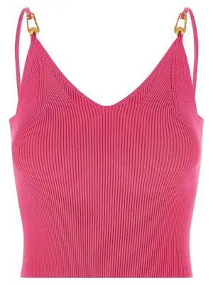Versace Safety Pin' Top - Pink