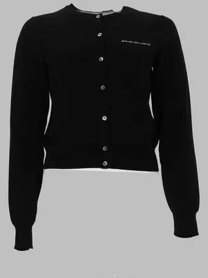 Alexander Wang Cardigan Con Logo - Black