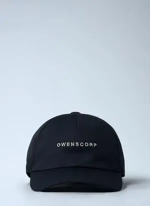 Rick Owens Logo Motif Baseball Cap - Black