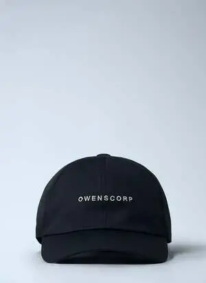 Rick Owens Logo Motif Baseball Cap - Black