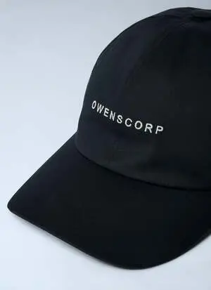Rick Owens Logo Motif Baseball Cap - Black