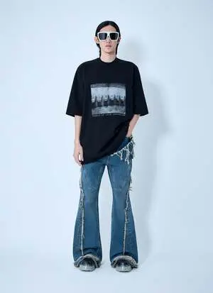 Rick Owens Slivered Bootcut Jeans