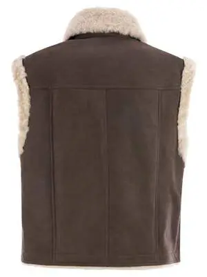 Brunello Cucinelli Sleeveless Shearling Outerwear
