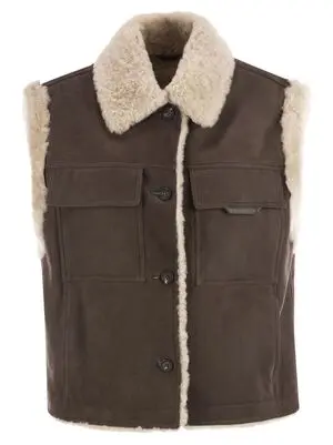 Brunello Cucinelli Shearling Outerwear - Brown