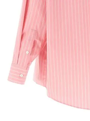 Marni Striped Cotton Blend Poplin Shirt