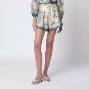 Zimmermann Cream Linen Indra Shorts - Multicolor