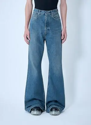 Rick Owens Denim Bolan Bootcut Pants - Blue