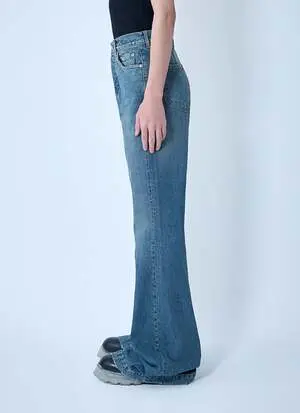 Rick Owens Denim Bolan Bootcut Pants