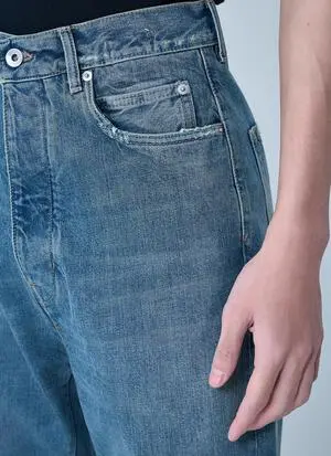 Rick Owens Denim Bolan Bootcut Pants