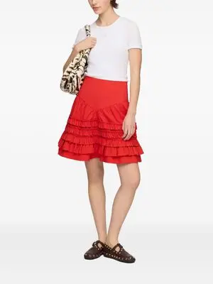 GANNI Organic Cotton Mini Skirt - Multicolor