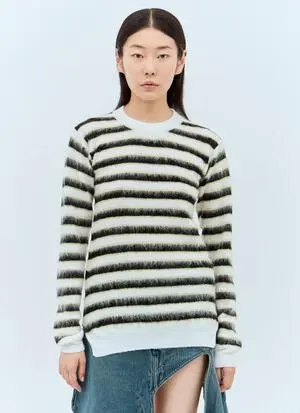 Marni Striped Wool-mohair Sweater