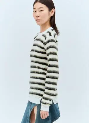 Marni Striped Wool-mohair Sweater