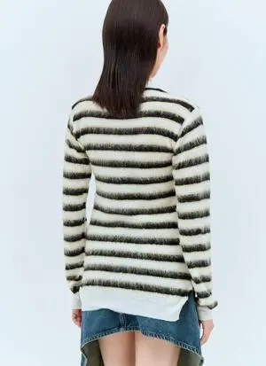 Marni Striped Wool-mohair Sweater