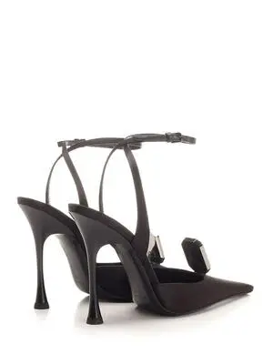 Saint Laurent Doville Satin Slingback