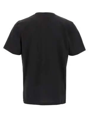 Saint Laurent Cassandre' Embroidery T-shirt - Black