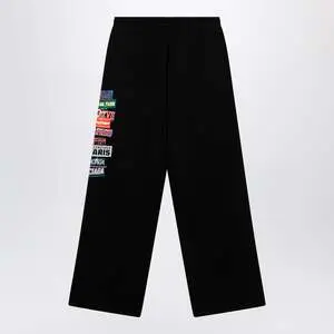 Balenciaga Jogger Trousers With Logo Print