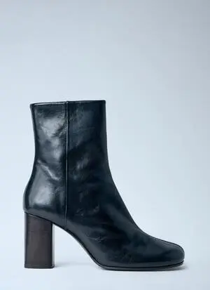 LEMAIRE Anatomic 80 Ankle Boots - Black