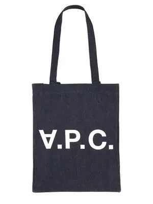 A.p.c. Borsa Tote In Denim - Blue