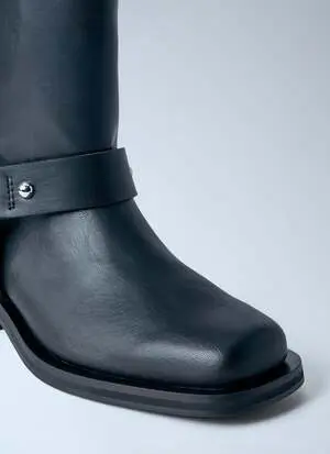 GANNI Mid Shaft Biker Boots