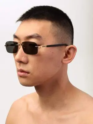 Gucci Metal And Acetate Sunglasses