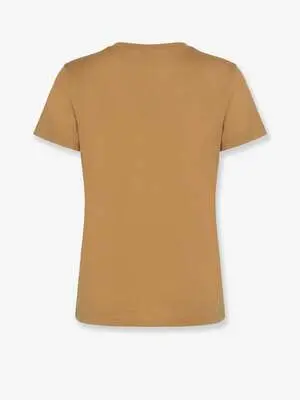 Max Mara Cotton T-shirt With Monogram - Multicolor