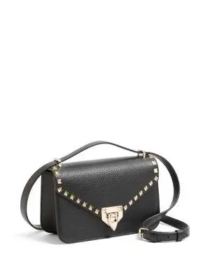 Valentino Garavani Rockstud Suede Leather Shoulder Bag - Multicolor