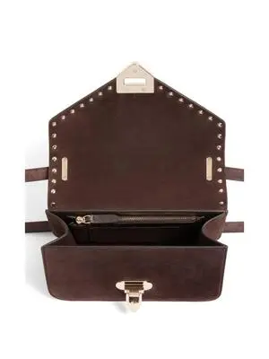 Valentino Garavani Rockstud Suede Leather Shoulder Bag - Multicolor
