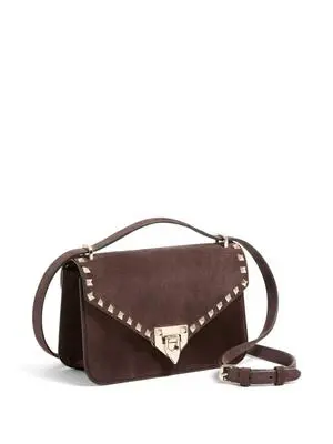 Valentino Garavani Rockstud Suede Leather Shoulder Bag - Multicolor