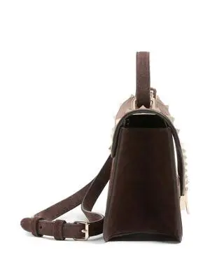 Valentino Garavani Rockstud Suede Leather Shoulder Bag - Multicolor