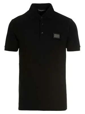 Dolce & Gabbana Polo 'dg Essential - Black