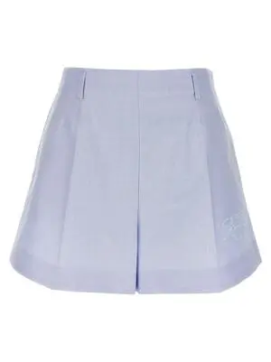 Givenchy Cotton Embroidered Shorts - Blue