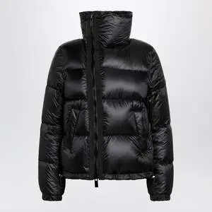 Sacai Down Jacket With Asymmetrical Zip - Black