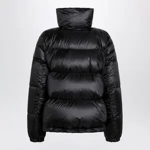 Sacai Down Jacket With Asymmetrical Zip - Black
