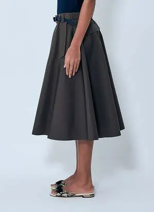 Prada Technical Fabric Circle Skirt