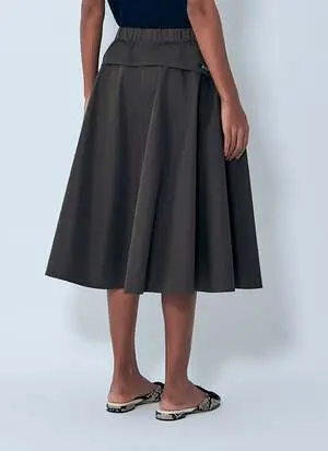 Prada Technical Fabric Circle Skirt